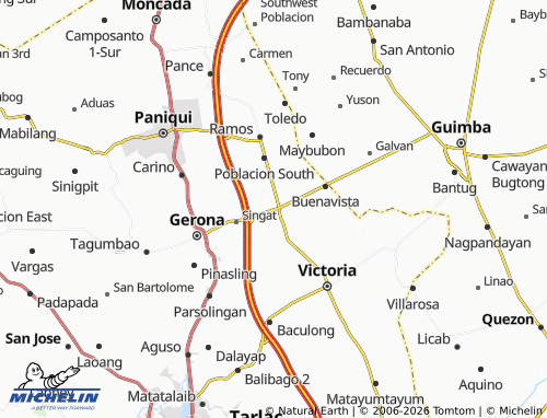 MICHELIN Poblacion 1 map - ViaMichelin