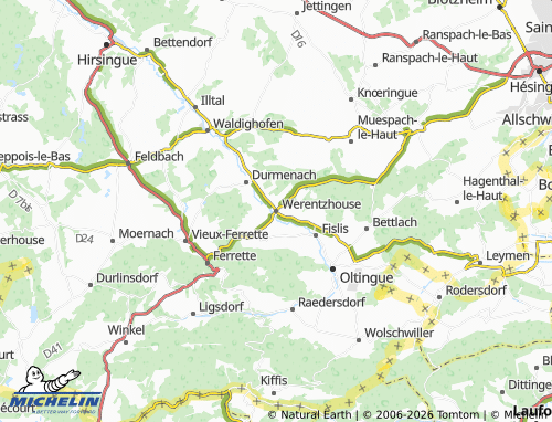 Carte MICHELIN Werentzhouse - ViaMichelin