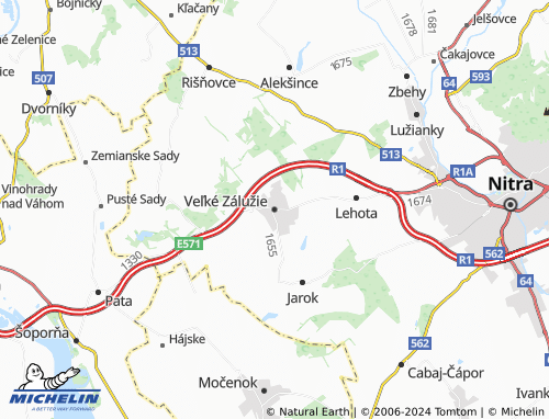 Mapa MICHELIN Veľké Zálužie - ViaMichelin