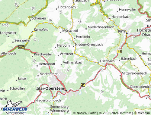 MICHELIN-Landkarte Gerach - ViaMichelin