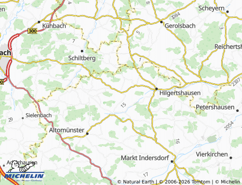 MICHELIN Tandern map - ViaMichelin
