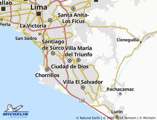 MICHELIN Villa María del Triunfo map - ViaMichelin