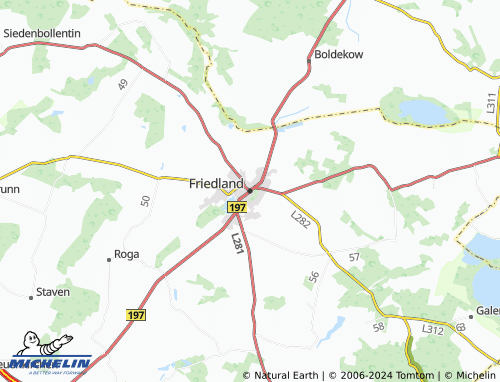 MICHELIN-Landkarte Friedland - ViaMichelin