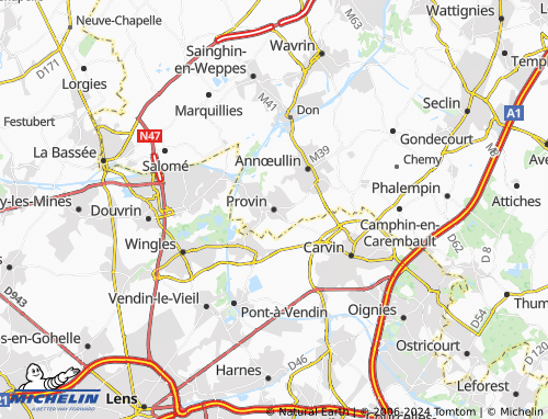 Carte MICHELIN Provin - ViaMichelin