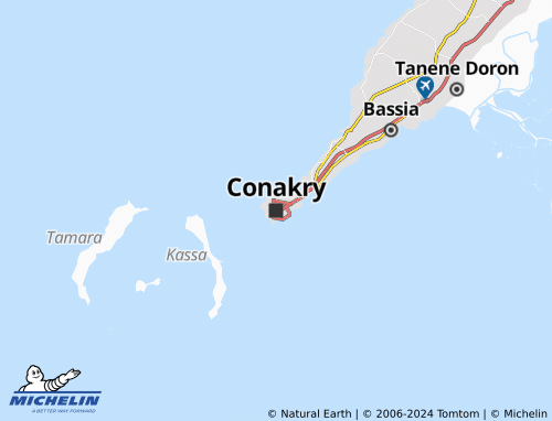 Carte MICHELIN Conakry - ViaMichelin