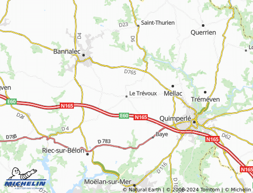 Carte MICHELIN Le Trévoux - ViaMichelin