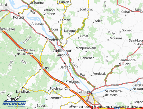 Carte MICHELIN Loupiac - ViaMichelin