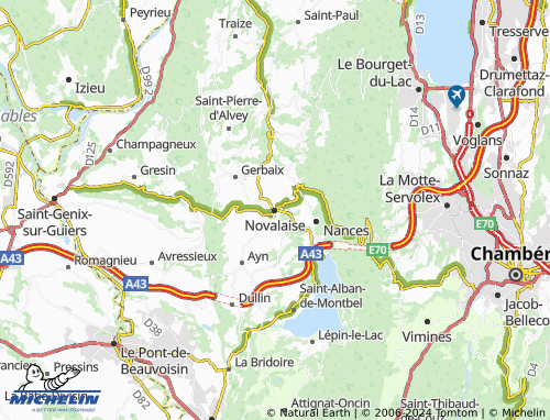 Carte MICHELIN Novalaise - ViaMichelin