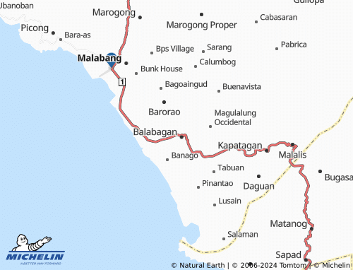 MICHELIN Narra map - ViaMichelin