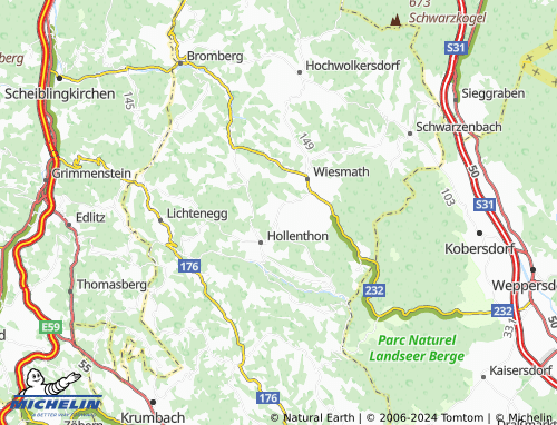 MICHELIN Geretschlag map - ViaMichelin