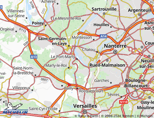 Carte MICHELIN Le Port-Marly - ViaMichelin