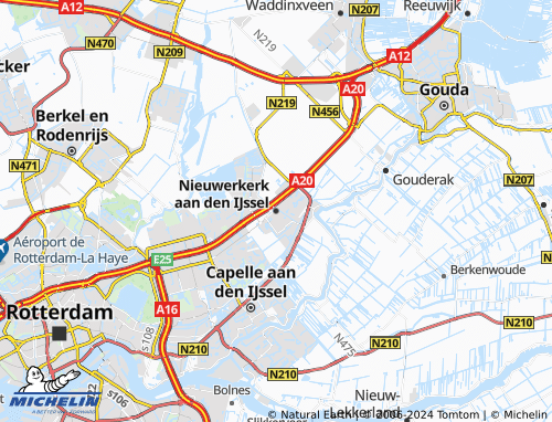 MICHELIN Nieuwerkerk aan den IJssel map - ViaMichelin