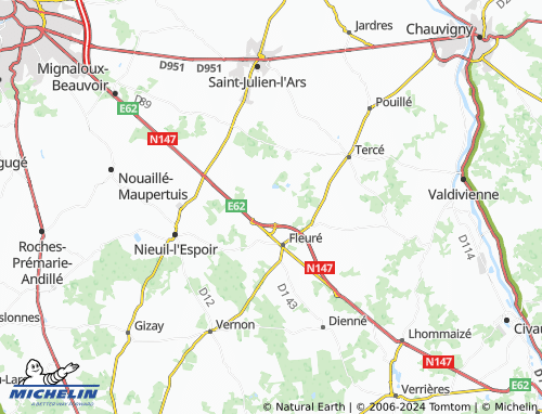 MICHELIN Le Guillé map - ViaMichelin