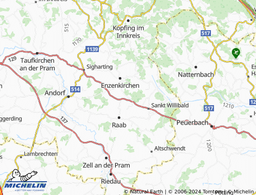 MICHELIN-Landkarte Thal - ViaMichelin