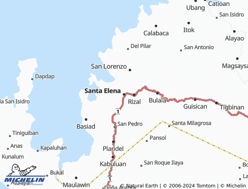 MICHELIN Santa Elena map - ViaMichelin