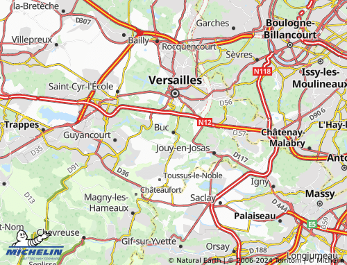 Carte MICHELIN Buc - ViaMichelin
