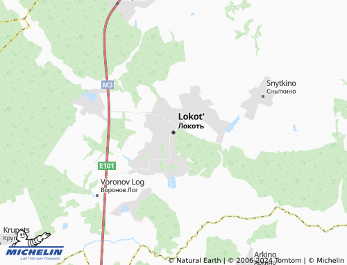 MICHELIN Lokot' map - ViaMichelin
