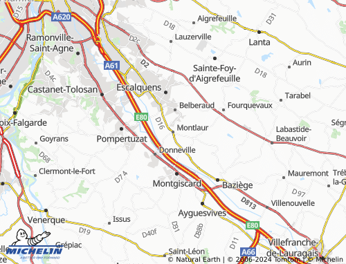 Carte MICHELIN Montlaur - ViaMichelin
