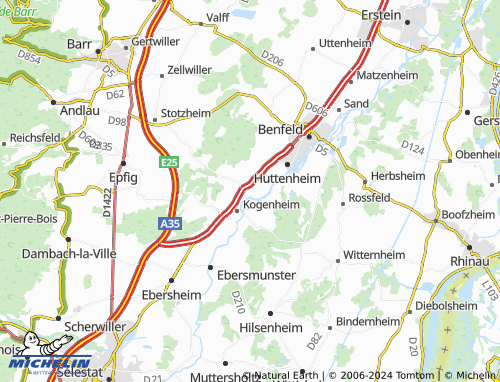 Carte MICHELIN Sermersheim - ViaMichelin