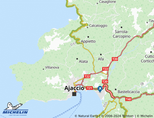 Carte MICHELIN Alata - ViaMichelin