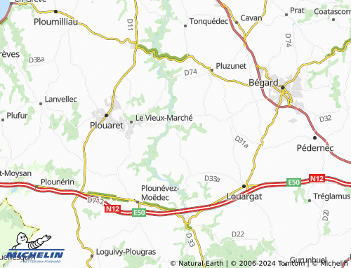 MICHELIN Trégrom map - ViaMichelin