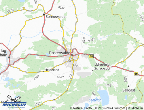 MICHELIN-Landkarte Finsterwalde - ViaMichelin