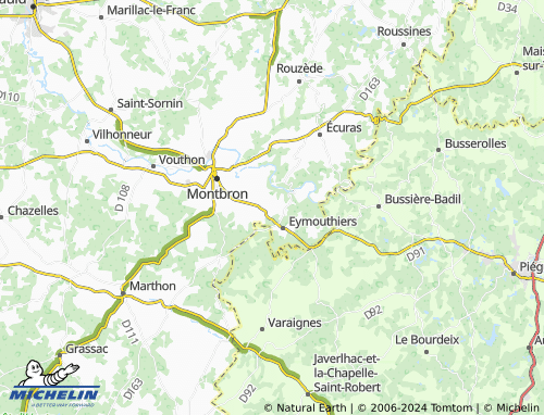 Carte MICHELIN Marsac - ViaMichelin