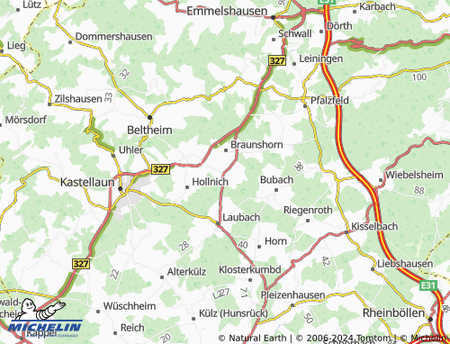 MICHELIN Ebschied map - ViaMichelin