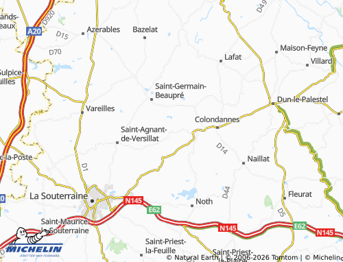 Carte MICHELIN La Rue - ViaMichelin