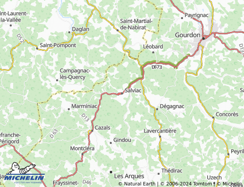 Carte MICHELIN Salviac - ViaMichelin