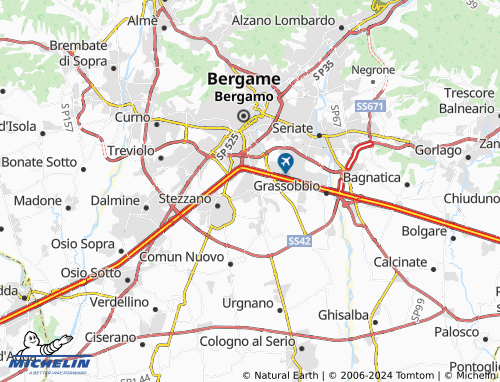 Mappa MICHELIN Azzano San Paolo - ViaMichelin