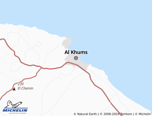Mapa MICHELIN Al Khums - ViaMichelin