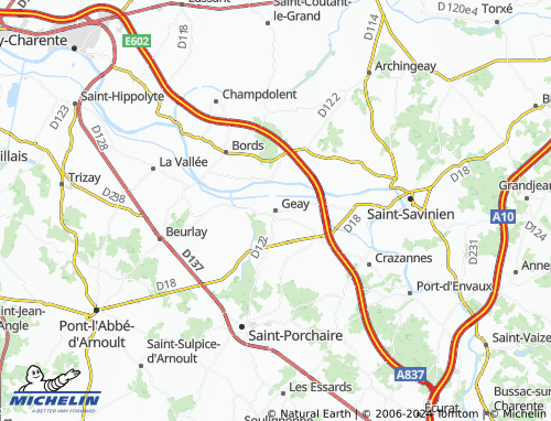 Carte MICHELIN Geay - ViaMichelin