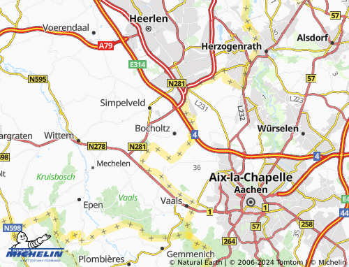 Kaart MICHELIN Bocholtz - ViaMichelin