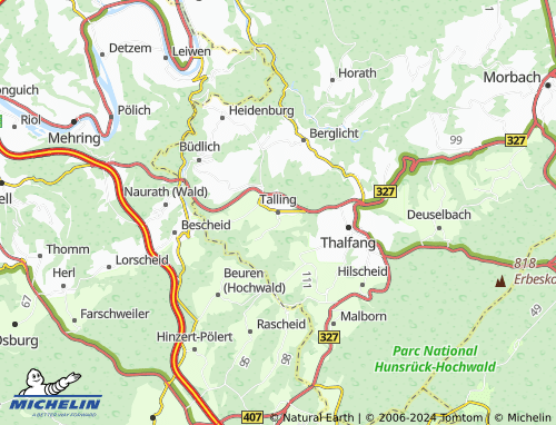 MICHELIN Talling map - ViaMichelin