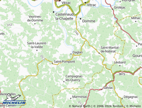 Carte MICHELIN Daglan - ViaMichelin
