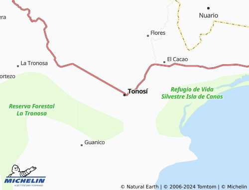 Mapa MICHELIN Tonosí - ViaMichelin