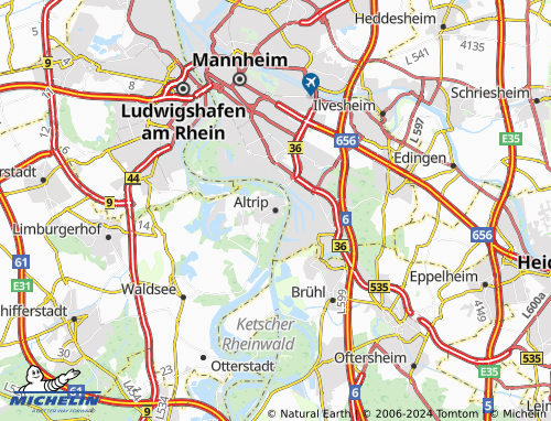 MICHELIN-Landkarte Altrip - ViaMichelin