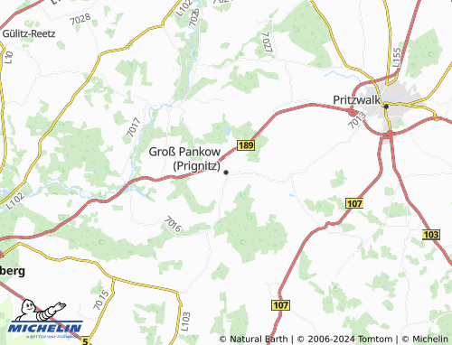 MICHELIN-Landkarte Groß Pankow (Prignitz) - ViaMichelin