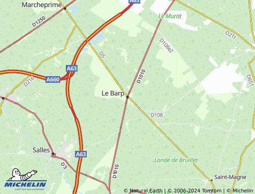 MICHELIN Le Barp map - ViaMichelin