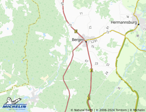 MICHELIN-Landkarte Belsen - ViaMichelin