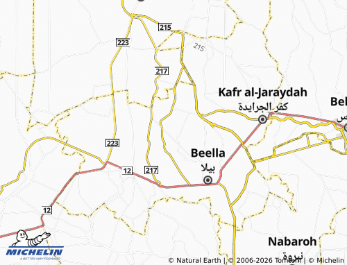 Carte MICHELIN Ezbat Khalidah - ViaMichelin