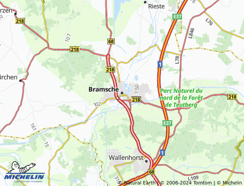 MICHELIN-Landkarte Bramsche - ViaMichelin