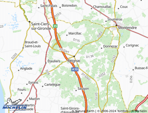 Carte MICHELIN Reignac - ViaMichelin