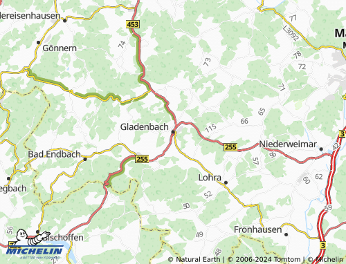 MICHELIN-Landkarte Gladenbach - ViaMichelin