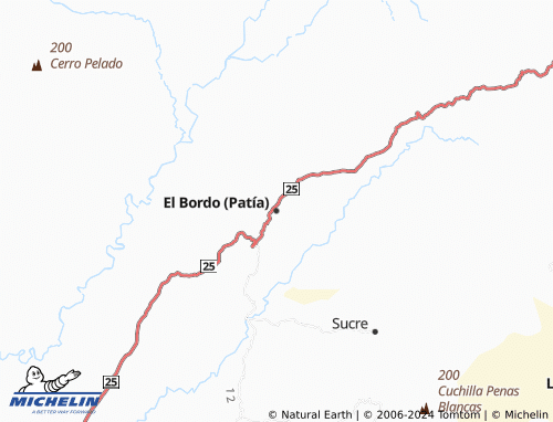 Mapa MICHELIN El Bordo (Patía) - ViaMichelin