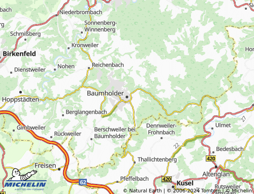MICHELIN Baumholder map - ViaMichelin