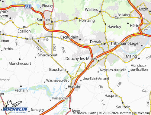 Carte MICHELIN Rœulx - ViaMichelin