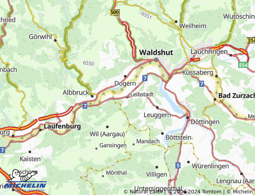 MICHELIN Leibstadt map - ViaMichelin