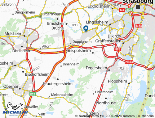 Carte MICHELIN Blaesheim - ViaMichelin